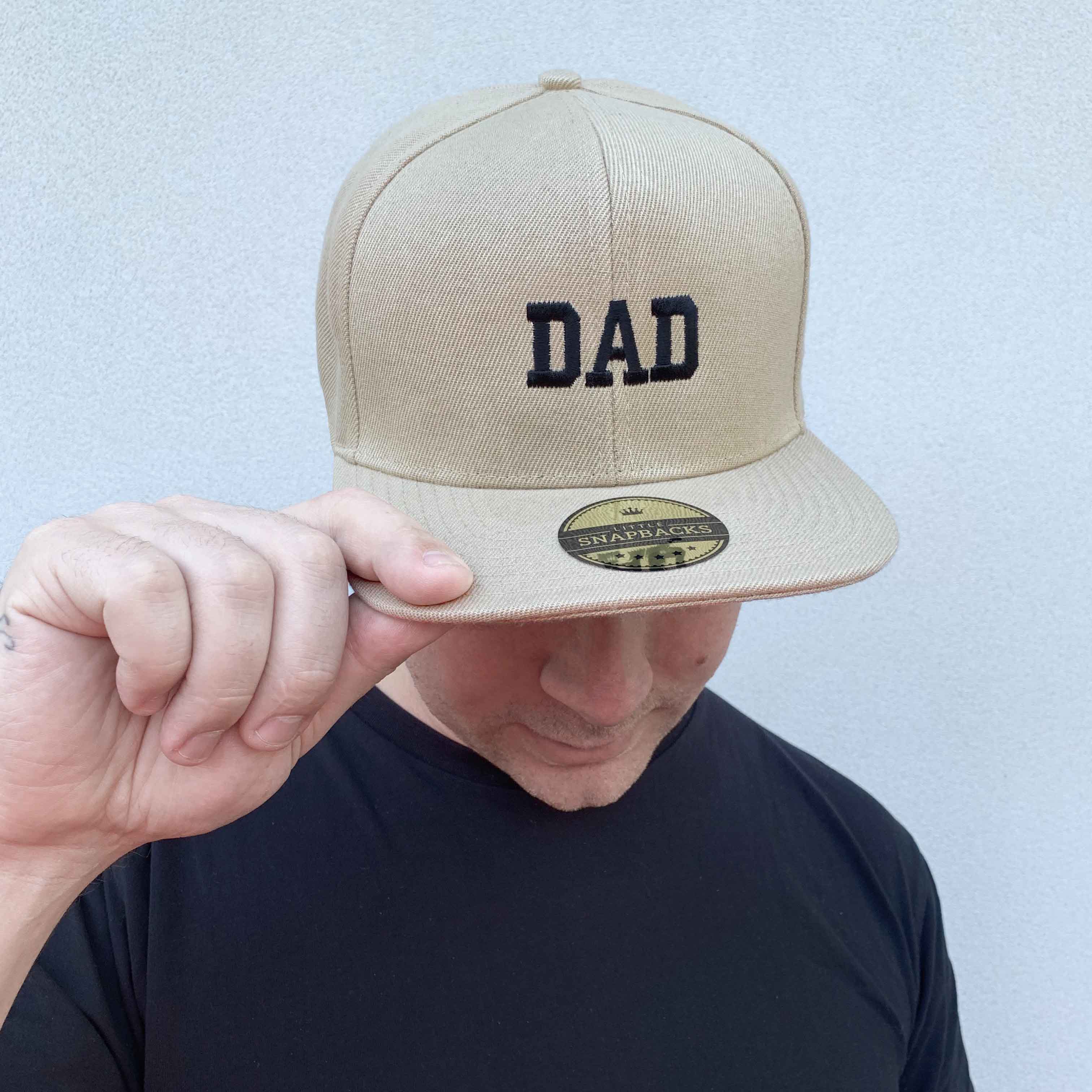 Matching Adult Tan Snapback - Little Snapbacks Pty Ltd