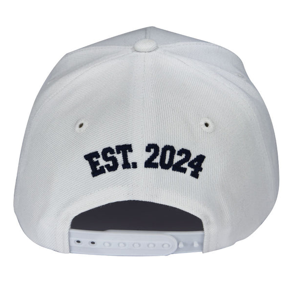 CURVE BRIM, White Snapback - Little Snapbacks Pty Ltd