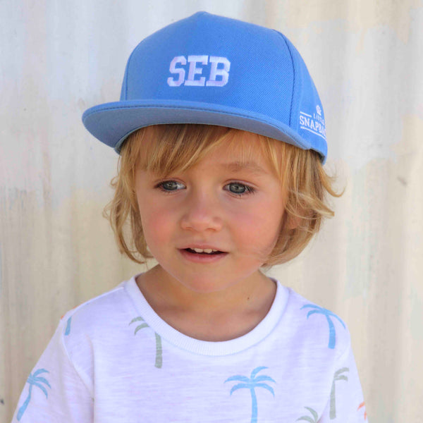 Sky Blue Snapback - Little Snapbacks Pty Ltd