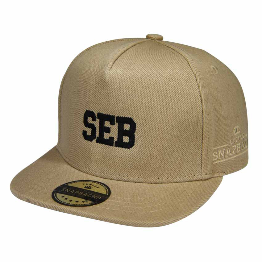 Tan Snapback - Little Snapbacks Pty Ltd